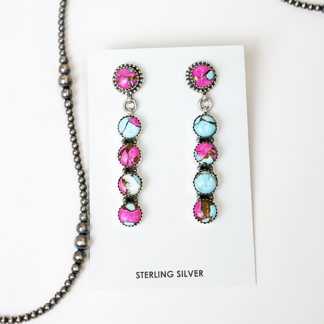 HaDa Collection | Handmade Sterling Silver and Cotton Candy Stone Drop ...