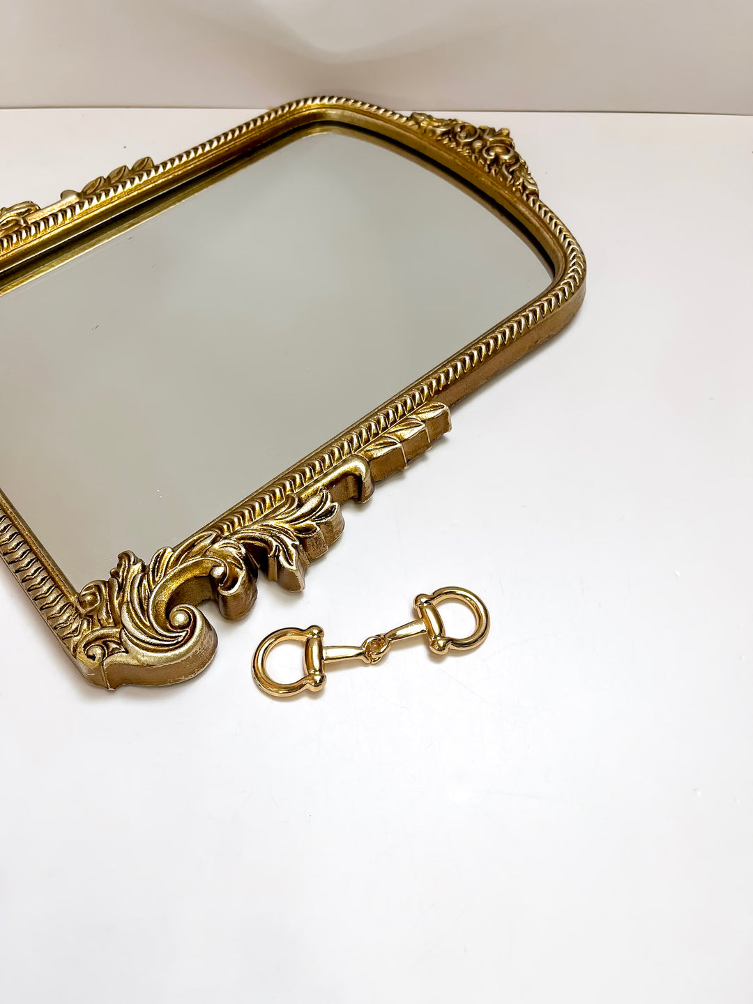 Bridle and Brass Snaffle Bit Scarf Slide Charm Accessory in Gold Tone ...