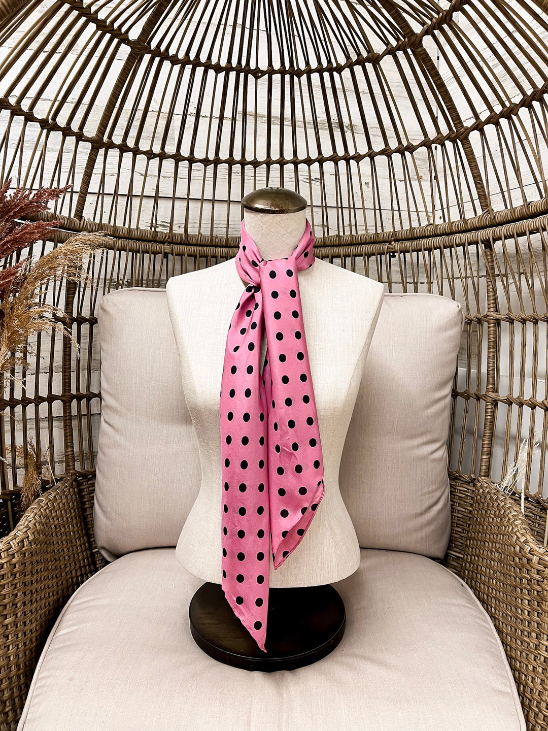 Wyoming Traders | Cowboy Polka Dot Silk Wild Rag Scarf in Pink – Giddy ...
