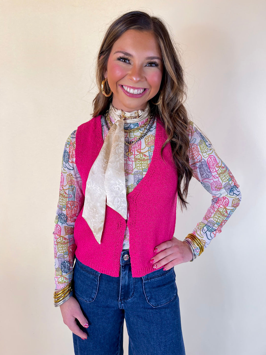 Bridle and Brass Snaffle Bit Scarf Slide Charm Accessory in Gold Tone ...