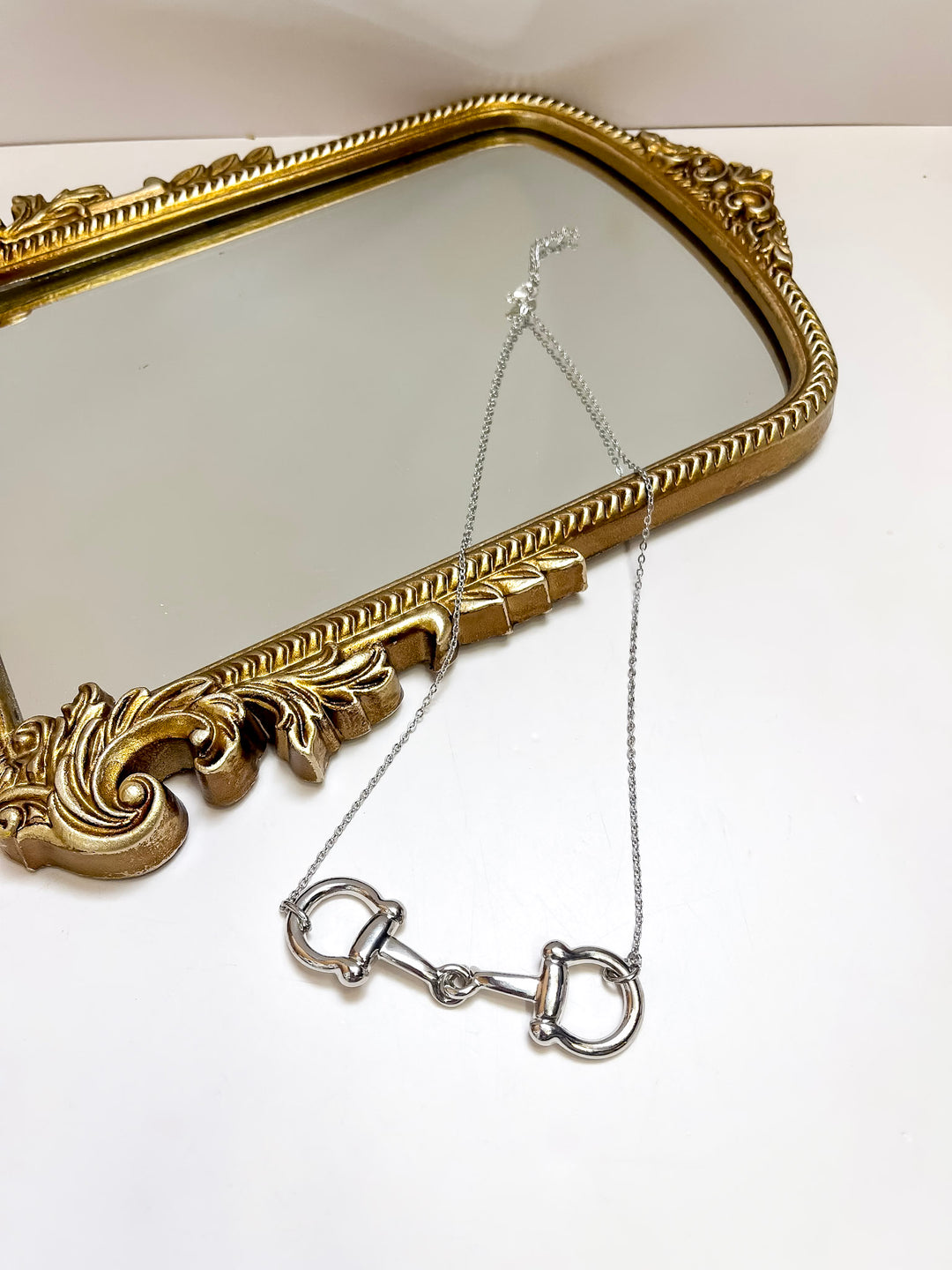 Grace in the Gait Snaffle Bit Necklace in Gold Tone – Giddy Up Glamour ...