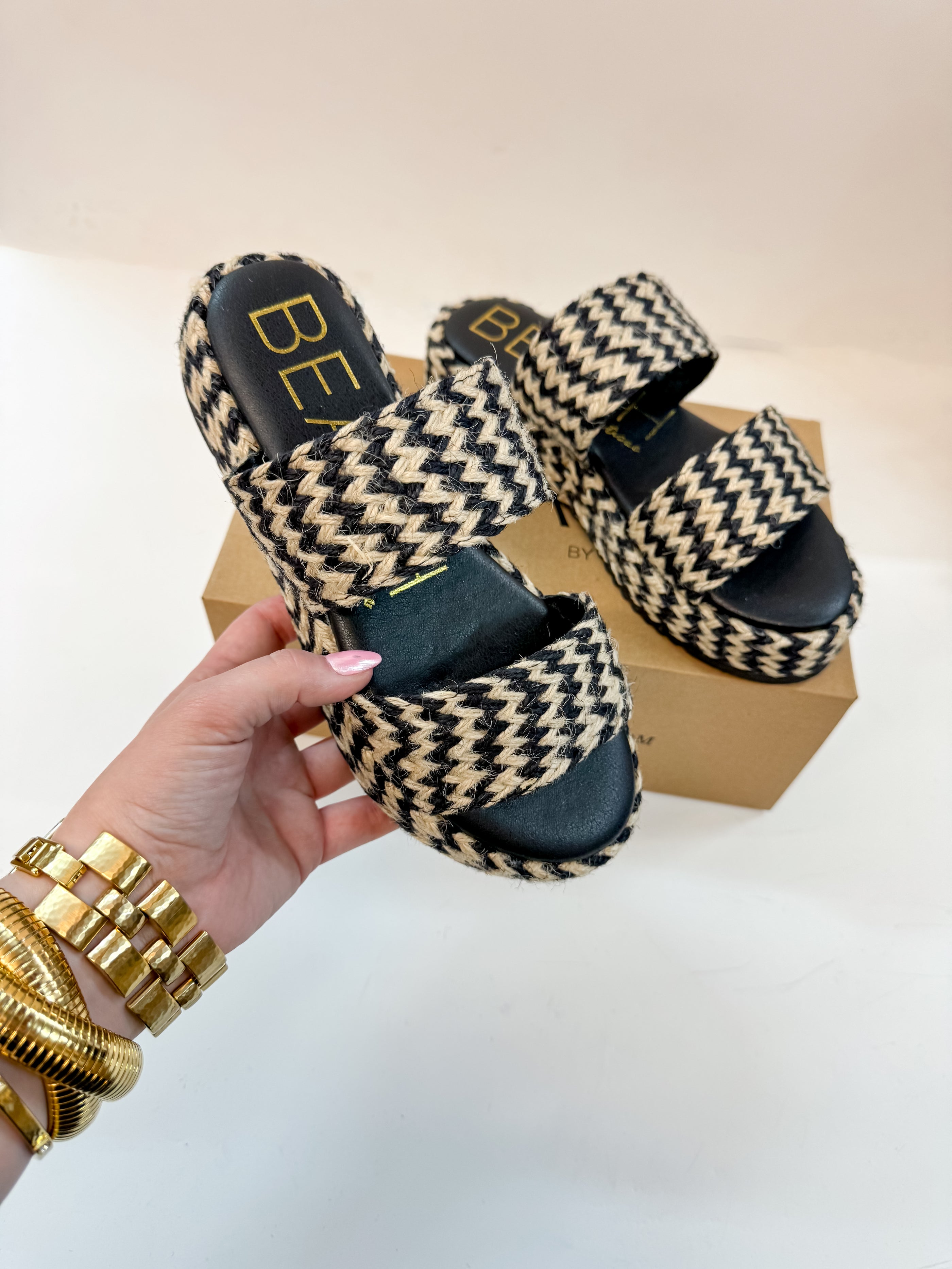 Matisse | Borderline Multi-Color Platform Sandal in Black