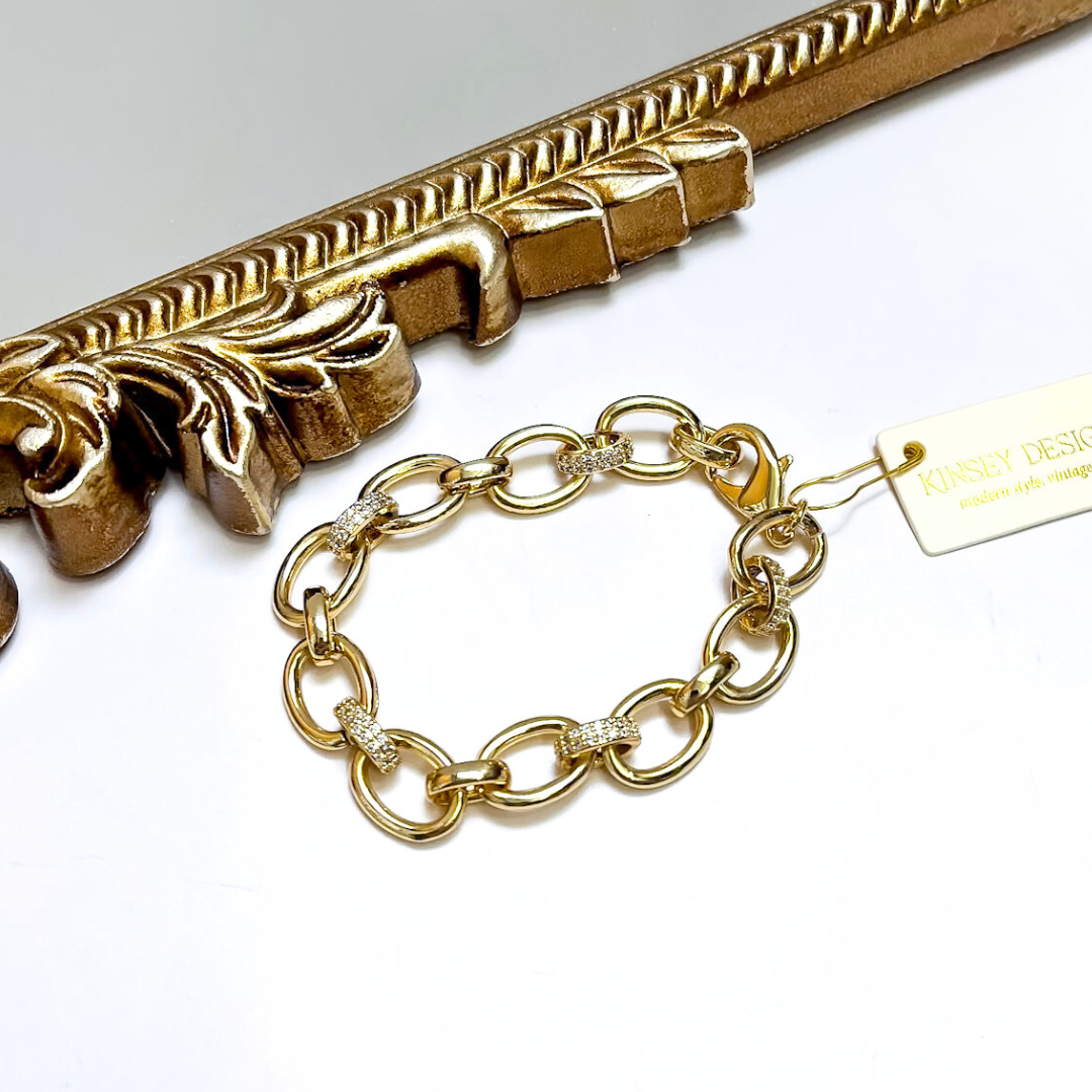 Kinsey Designs | Larken Link Chain Bracelet in Gold – Giddy Up Glamour ...