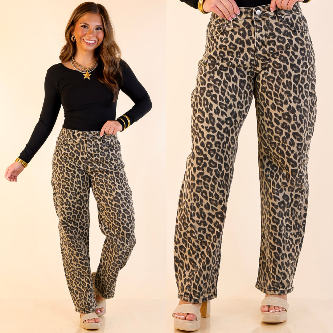 Risen | Bold by Nature Barrel Jean in Cheetah Print – Giddy Up Glamour ...