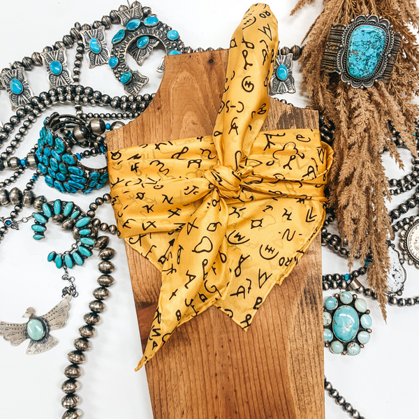 Branded Wild Rag in Gold | Trendy pieces for all shapes and sizes.